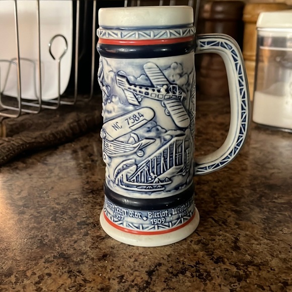 Avon | Art | Avon Beer Stein Aviation Classics Handcrafted Brazil 982 ...